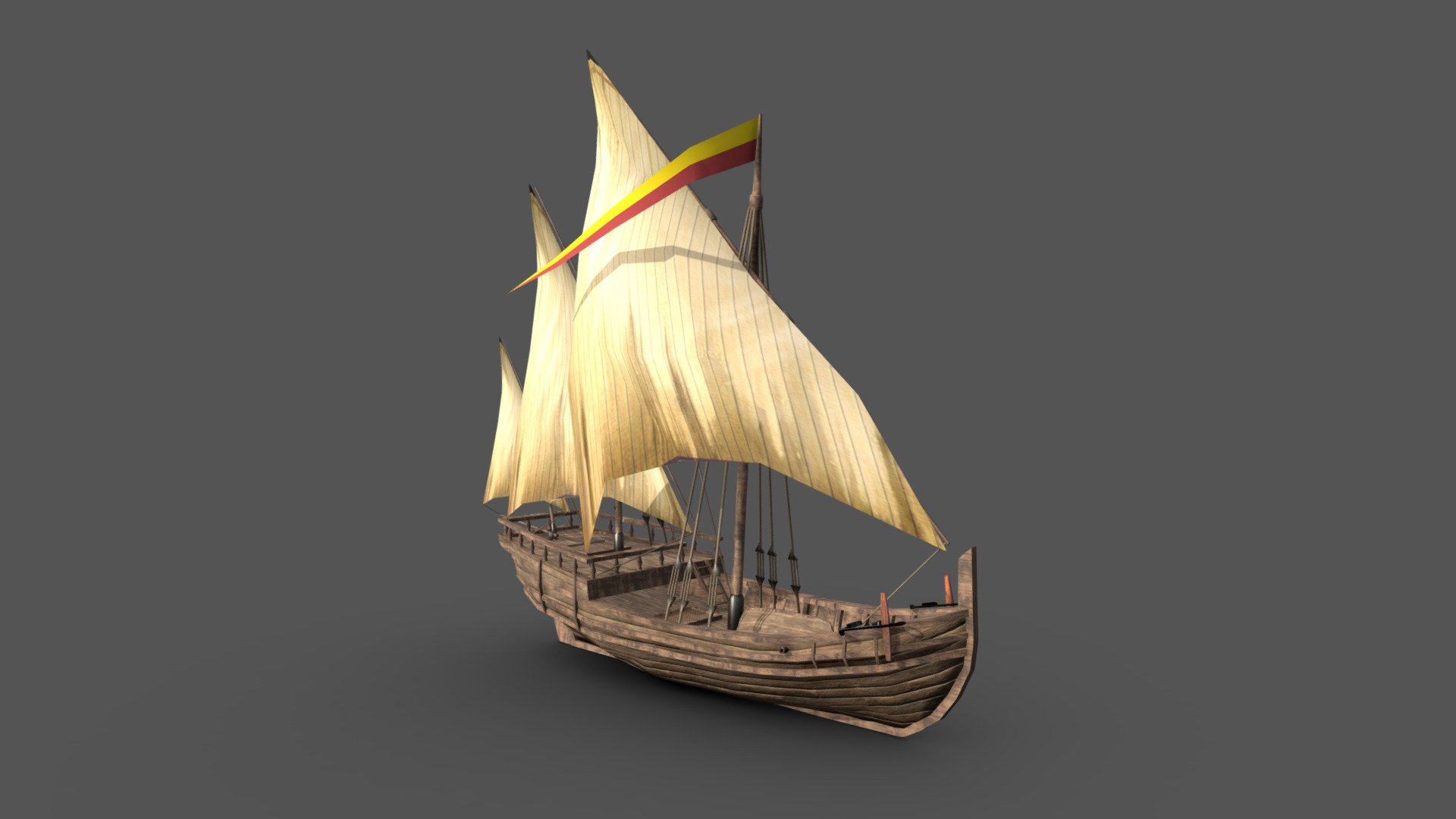 Carabela latina - 3D model by Victor Hugo Franco Serrano ...