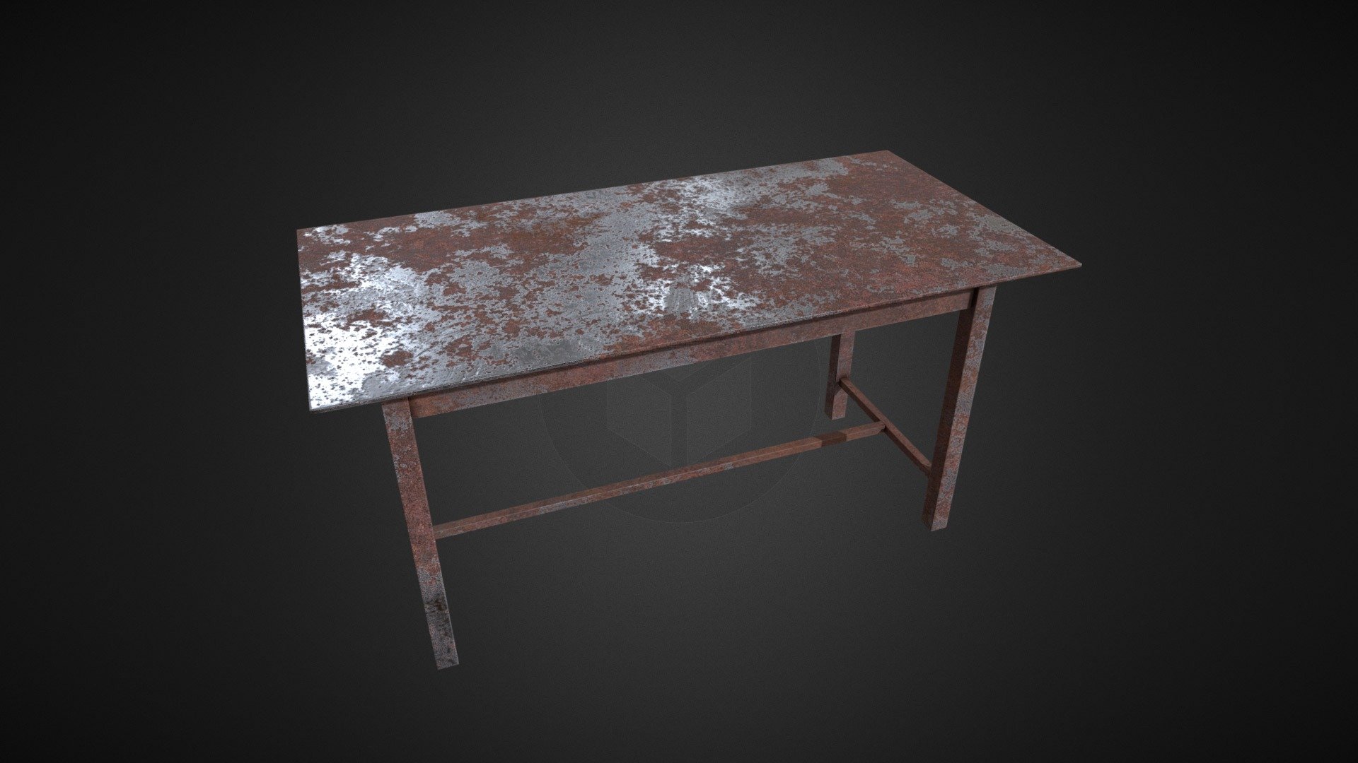 Old Iron Table - 3D model by Grishmanovskij Anton (@GrishmanovskijAnton ...