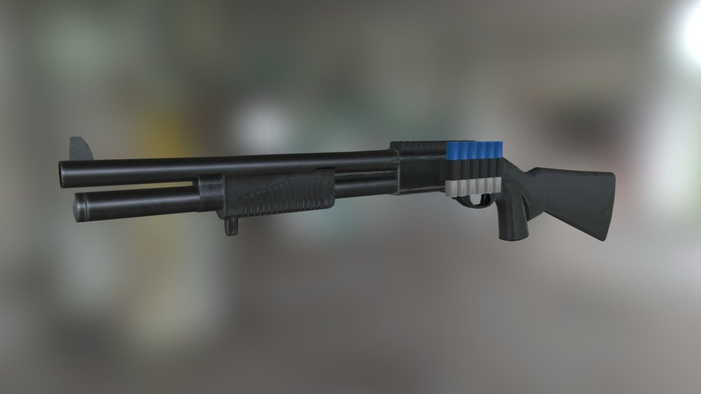 Tactical Police Shotgun - 3D model by Mikołaj Spychał (@mikolajspy ...