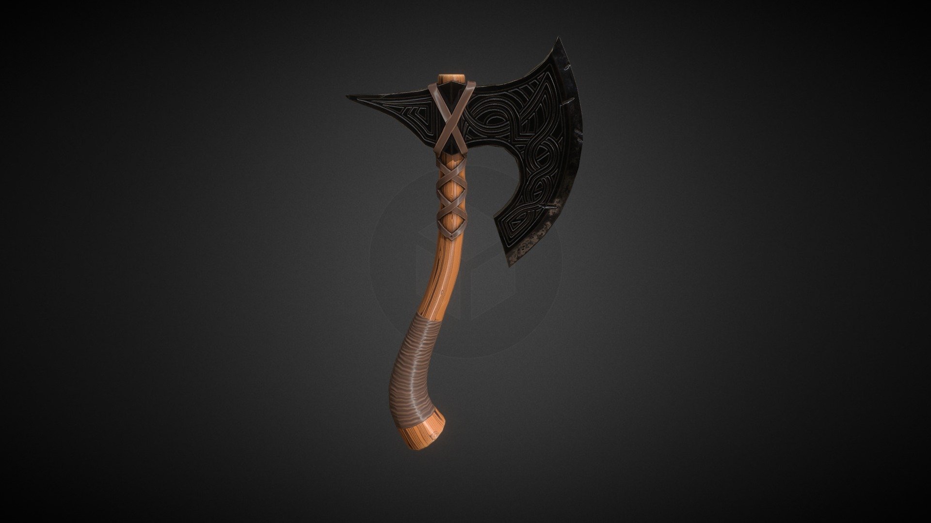 Combat Axe - 3D model by Balopezb [cff730f] - Sketchfab