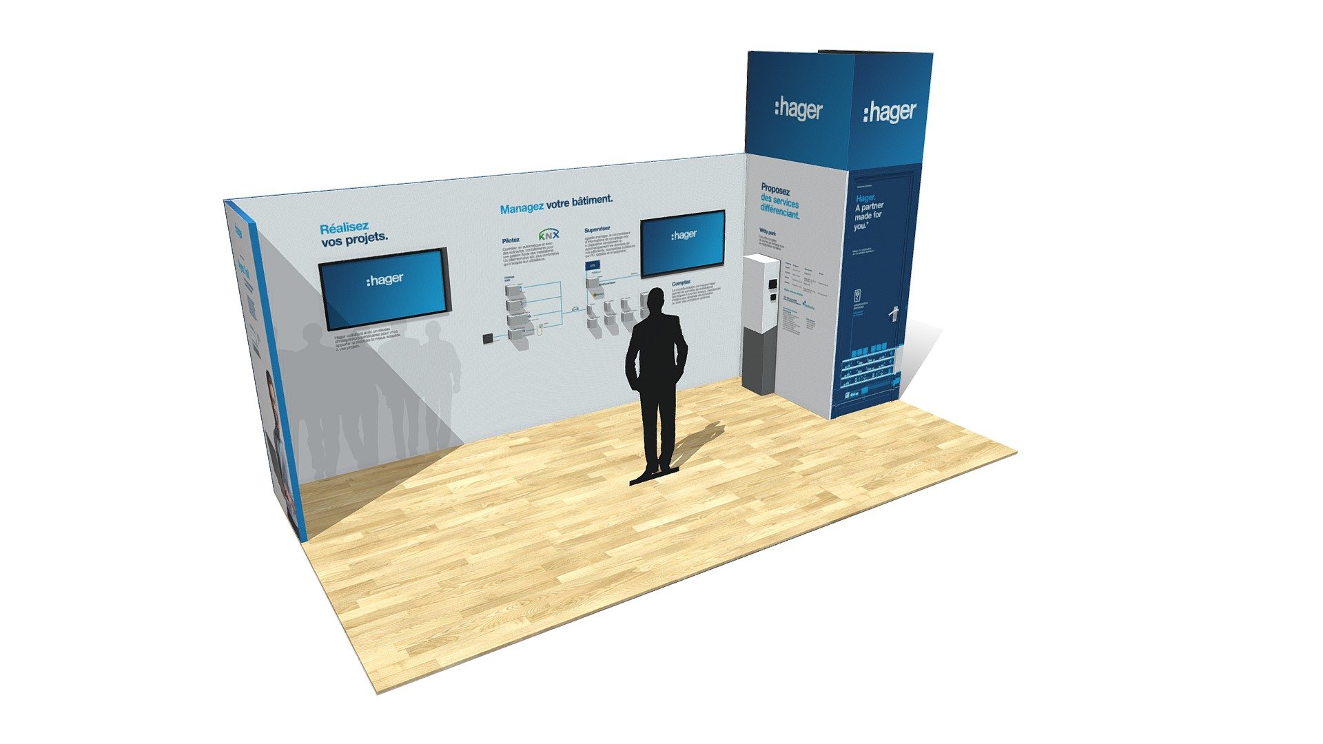 Stand IBS 2019 - 3D model by Studio_Hager [cffa911] - Sketchfab
