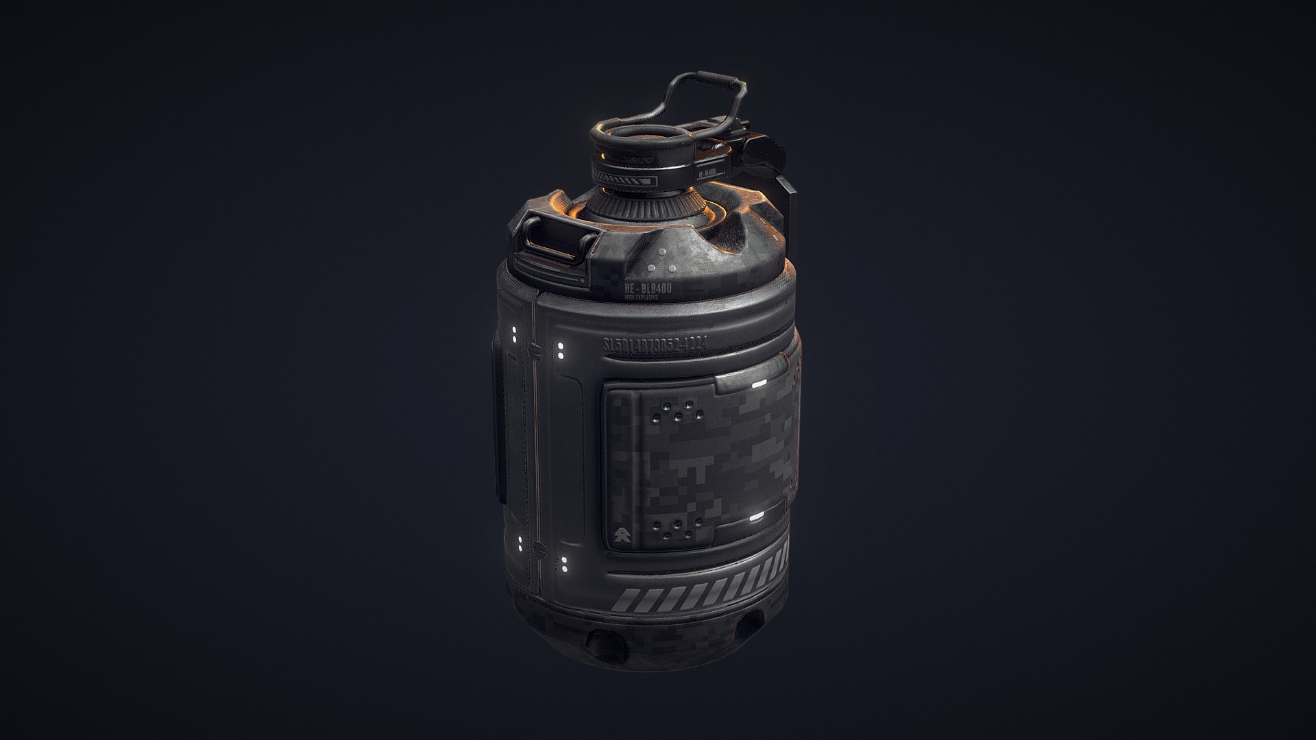 Grenade - 3D model by EliotZ [cffb396] - Sketchfab