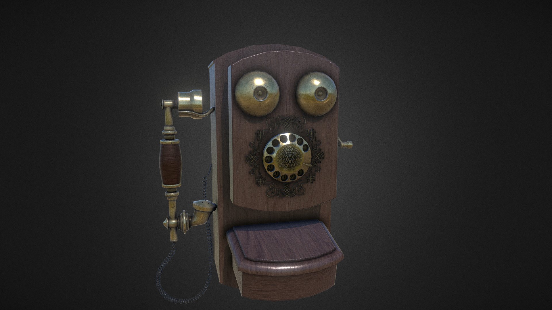 Retro Phone - 3D model by Giordani_Mathieu [cffbdc9] - Sketchfab
