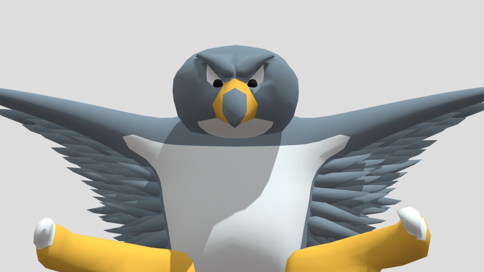 cartoon lowpoly peregrine falcon - 3D model by Tadeo Leon Furlany ...