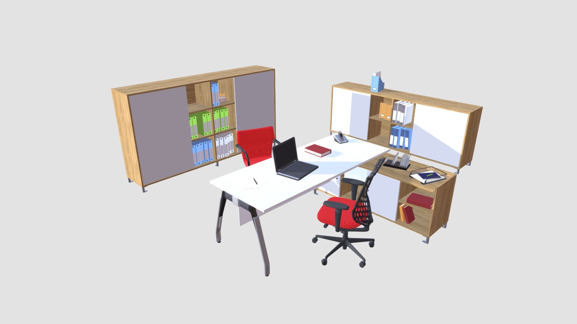 office set - Buy Royalty Free 3D model by Evermotion [d002074 ...