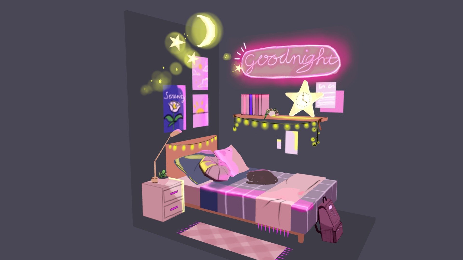 neon lights - Download Free 3D model by minhhoang252 [d002d9d] - Sketchfab
