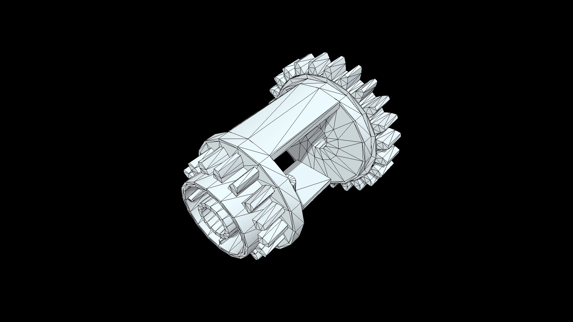 Gear Differential 24-16 Teeth - Download Free 3D model by ...