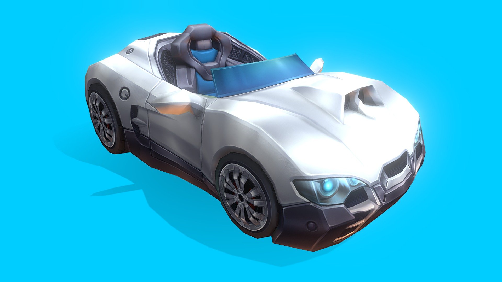Cartoon Sport Car - 3D model by Cheese Burgames (@cheese-burgames ...