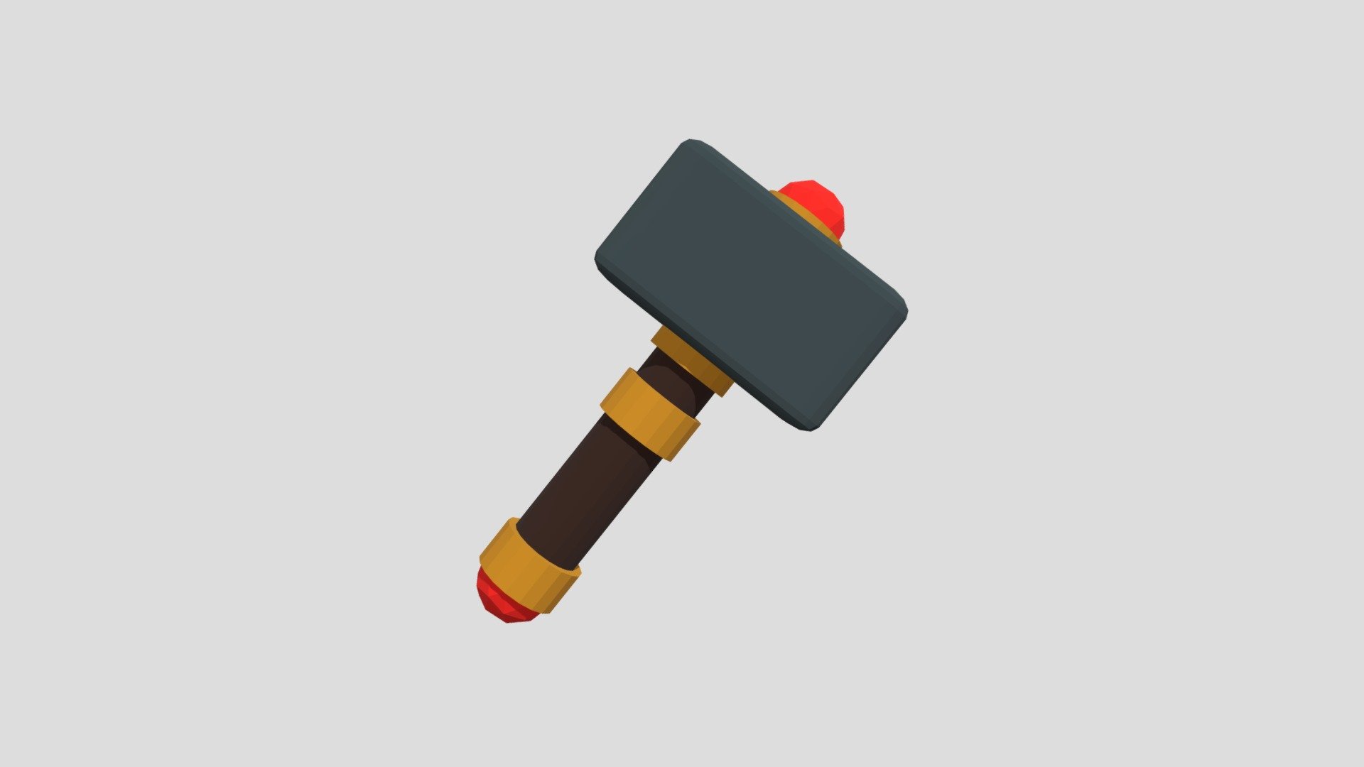 Low Poly Hammer - 3D model by MineeTurtlee [d005696] - Sketchfab