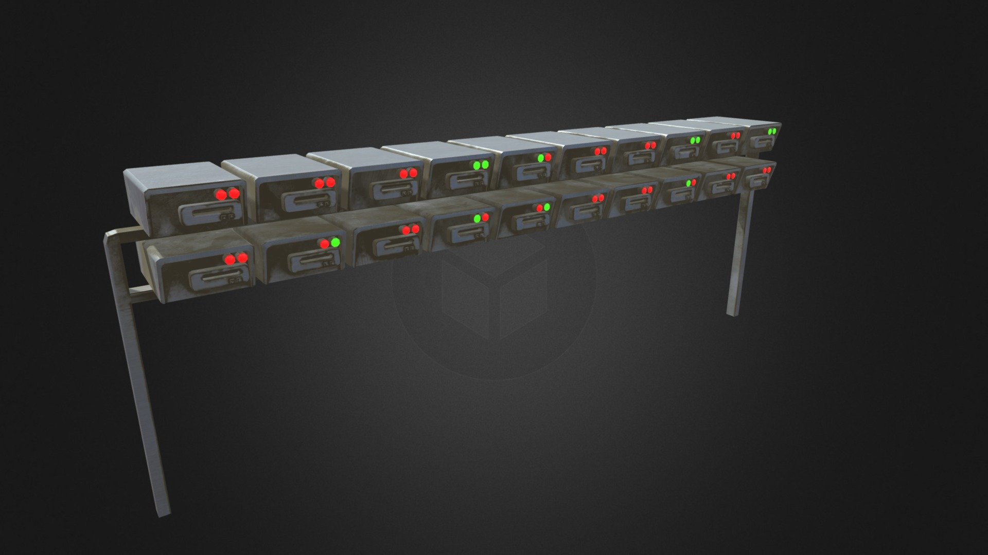 Sci Fi Mail Box's - 3D model by Outsofbounds [d0058bf] - Sketchfab