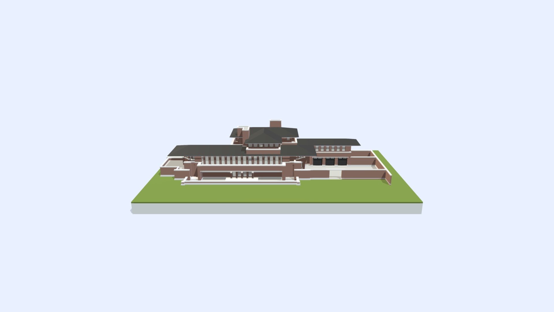 Robie House model | Modelowanie Komputerowe - 3D model by FilthyWizard ...