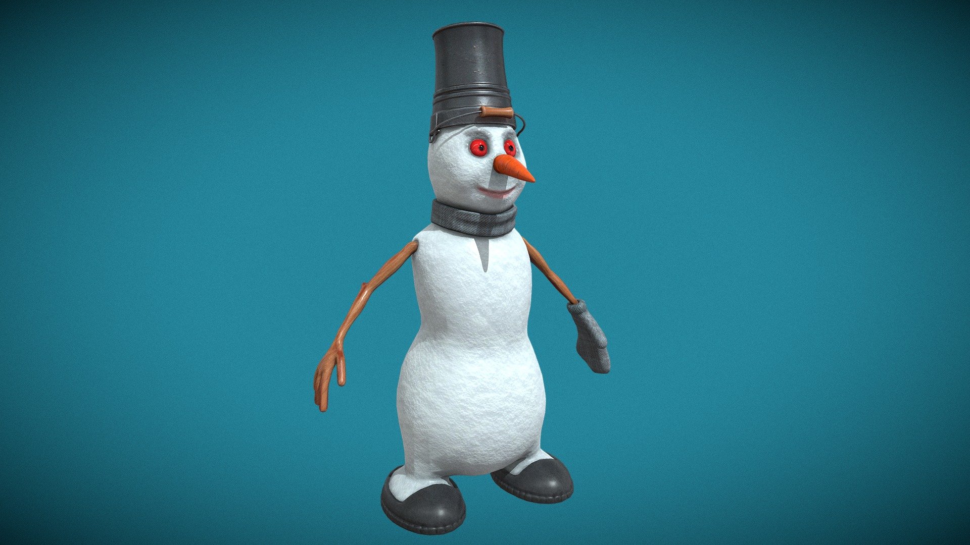 Snowman - Download Free 3D model by emelyarules [d007bb9] - Sketchfab