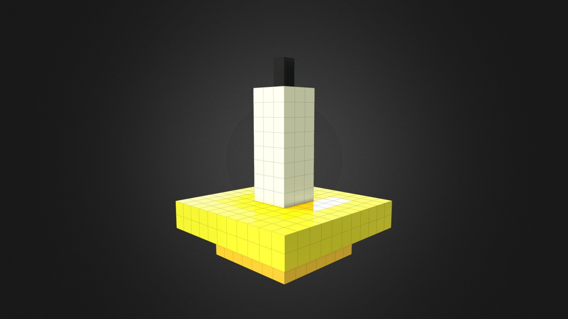 Voxel Style Candle - Download Free 3D model by Ascii_Ape_III [d00bcca ...