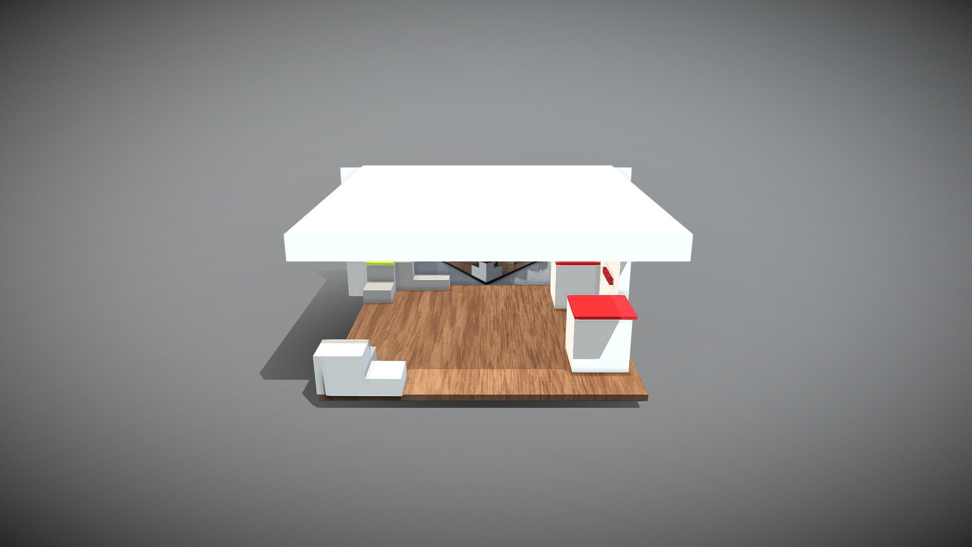 booth - 3D model by dwiiirhmx7 [d00beed] - Sketchfab