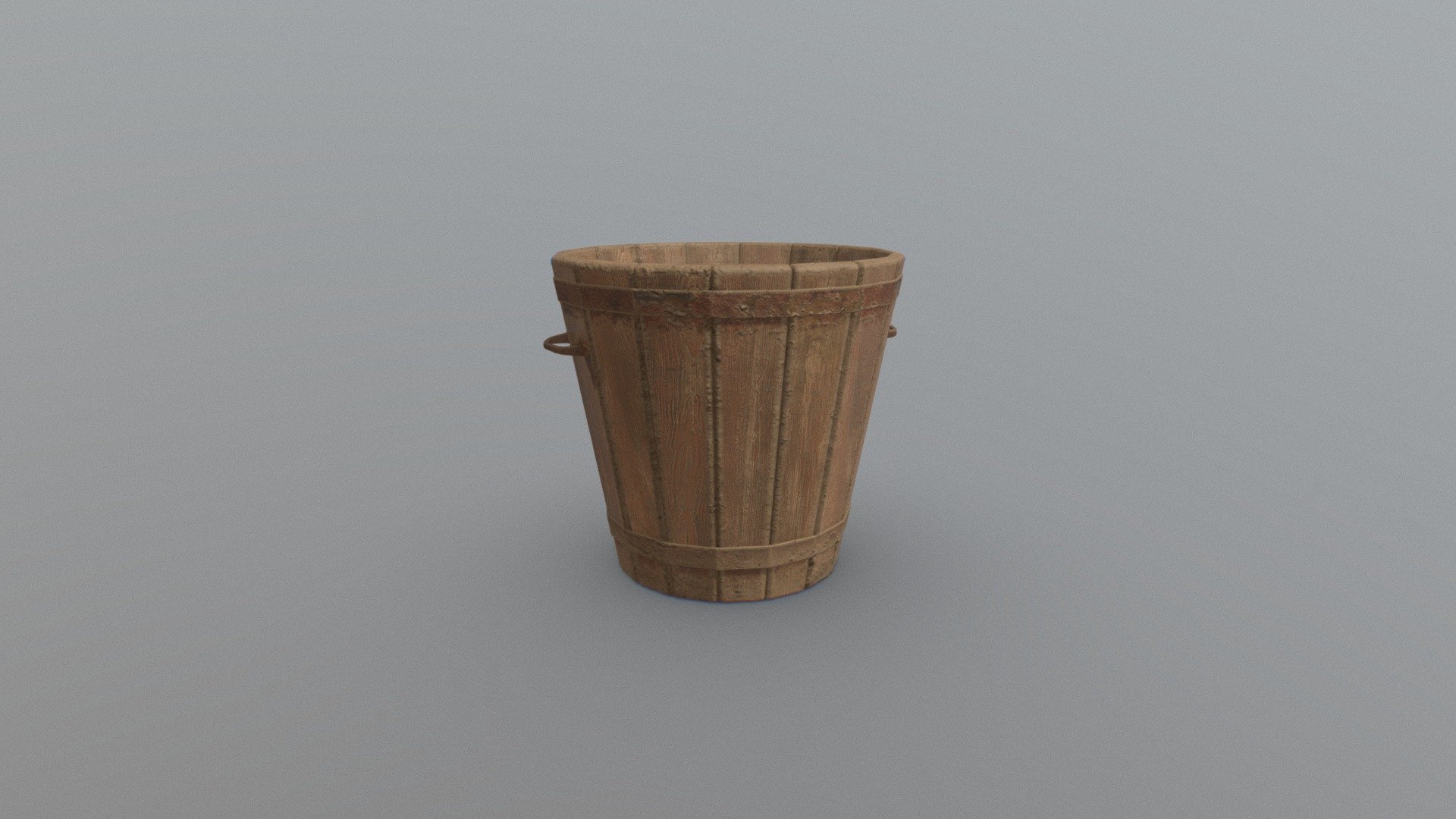 Old Wooden Bucket 30x30x28 - Buy Royalty Free 3D model by ...