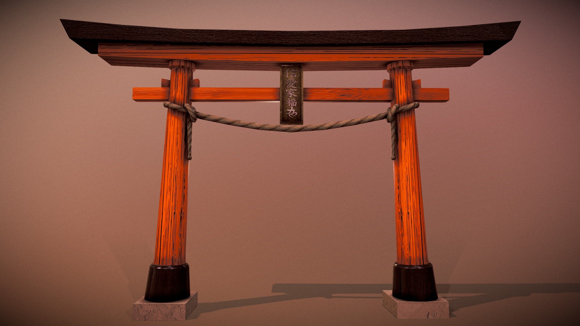 Stylized Torii Gate - 3D model by Uzair Anis (@UzairAnis) [d010a82] - Sketchfab