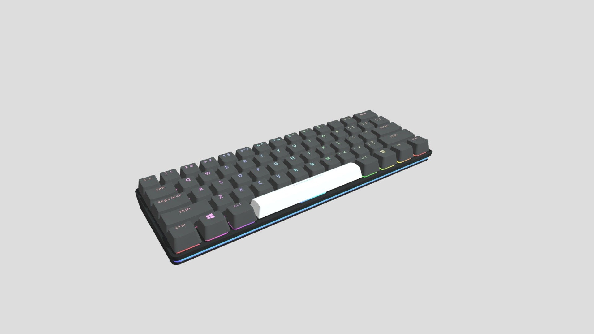 Gaming Keyboard - Download Free 3D model by aaaa (@asilbekrahimjonov ...