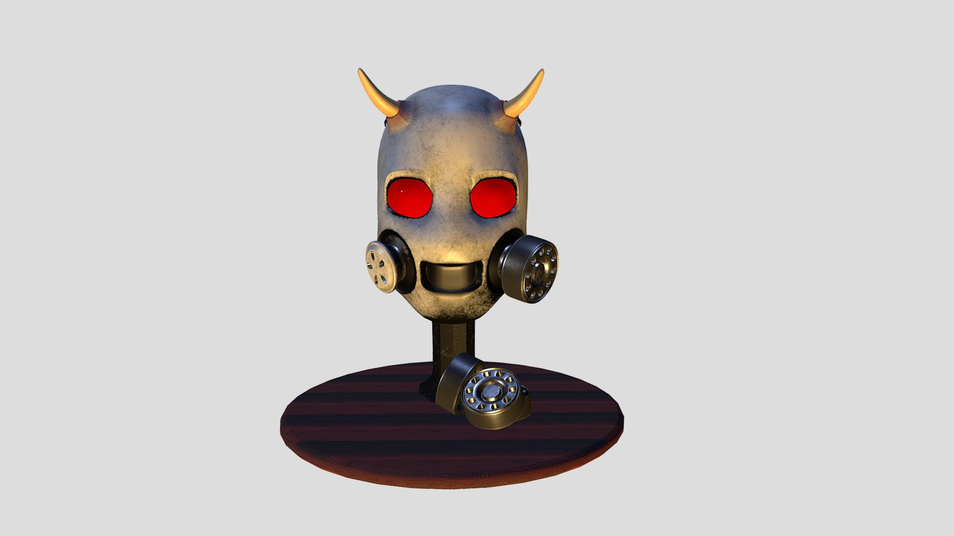 Devil_Gas_Mask - 3D model by anthonyduty [d011547] - Sketchfab