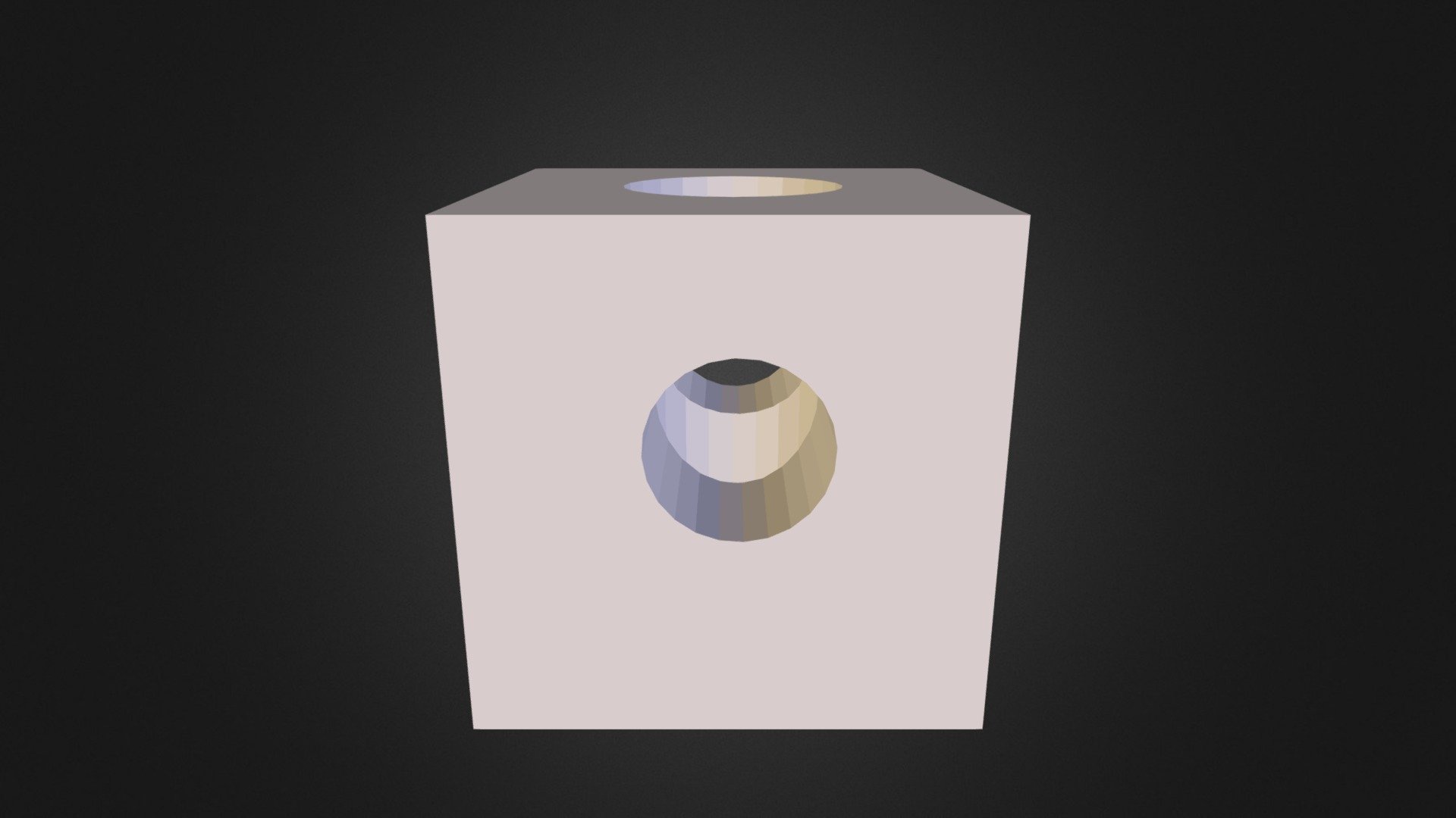 Cube with holes in X and Z axes - 3D model by 3dindustries [d011fc5 ...