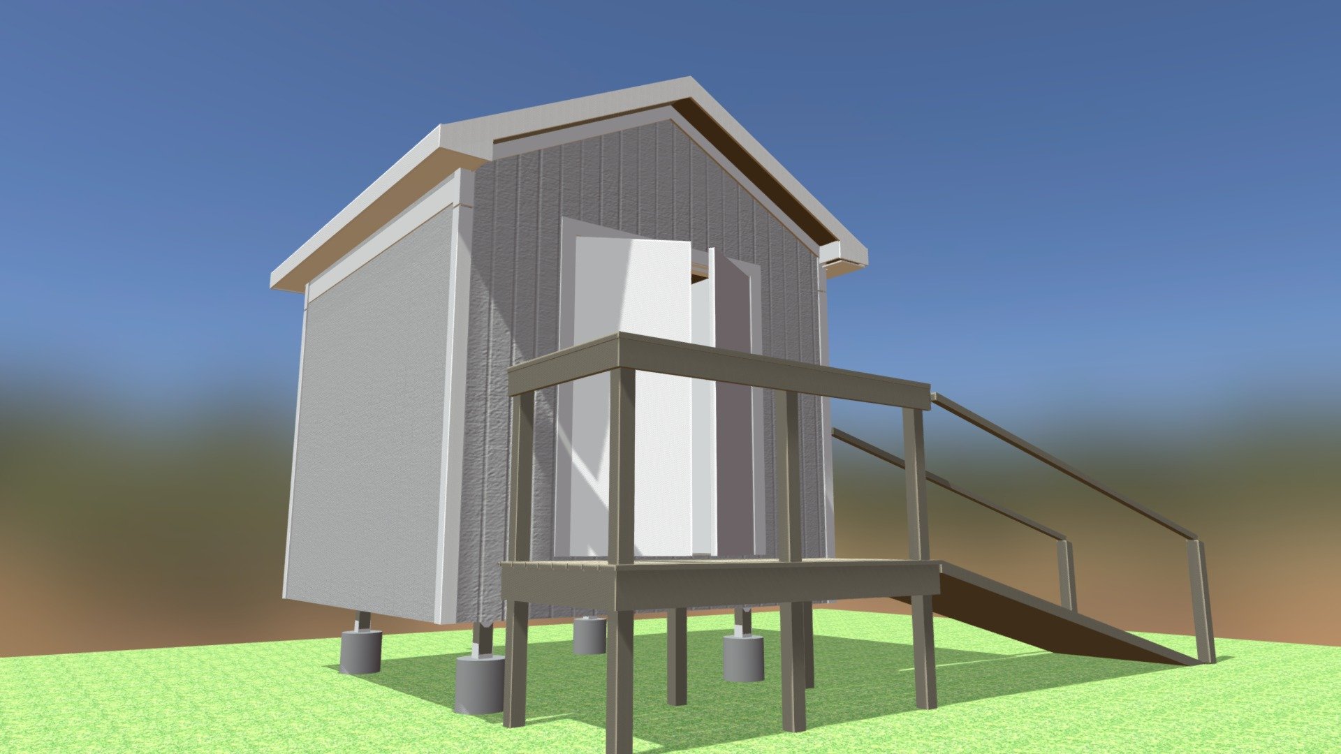 RAISED STORAGE SHED - Download Free 3D model by Metaroy [d01491d ...