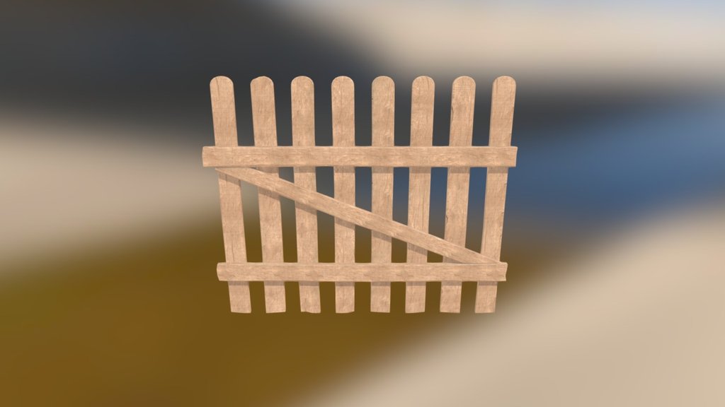 Fence - 3D model by Merricks [d0179de] - Sketchfab