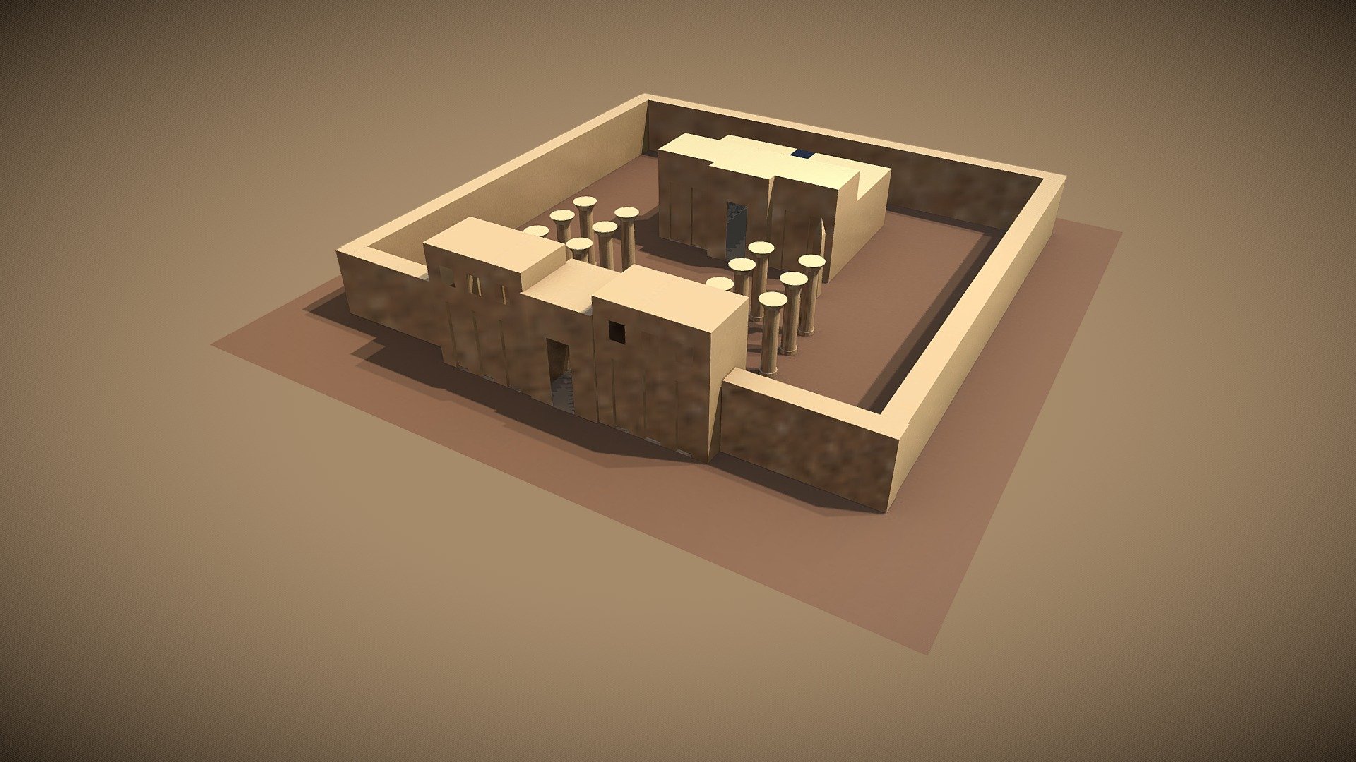 Egyptian Temple Complex [Game Asset] - Download Free 3D model by Jen S ...