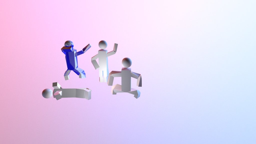 Stick figure poses - 3D model by magmite [d01c356] - Sketchfab
