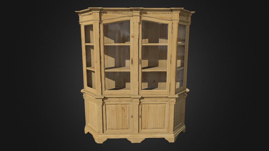 China Hutch - 3D model by Adam Crockett (@adamcrockett) [d01cb8f ...