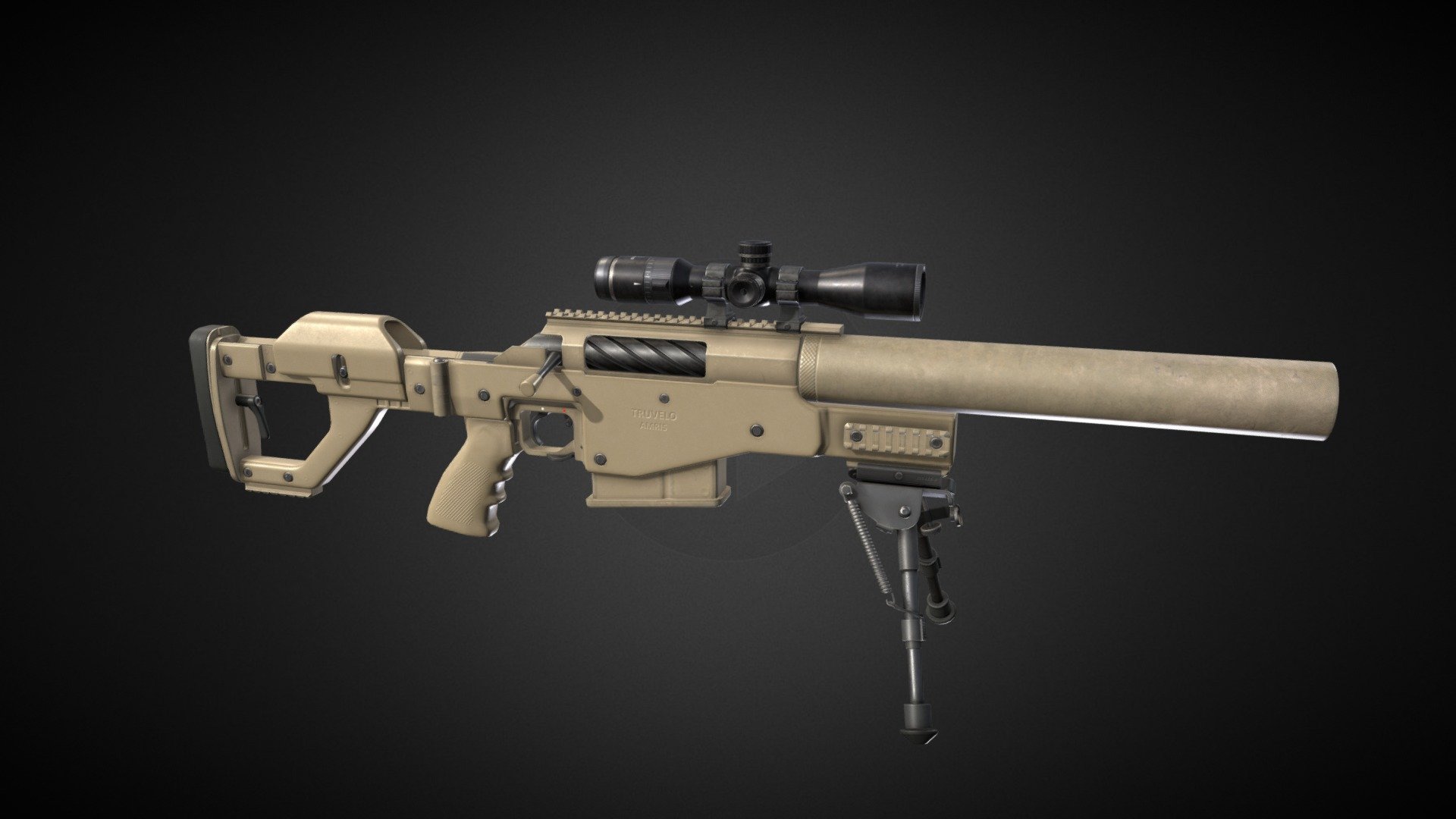 Truvelo Amris Rifle - Buy Royalty Free 3D model by Akinaro [d01f46c ...