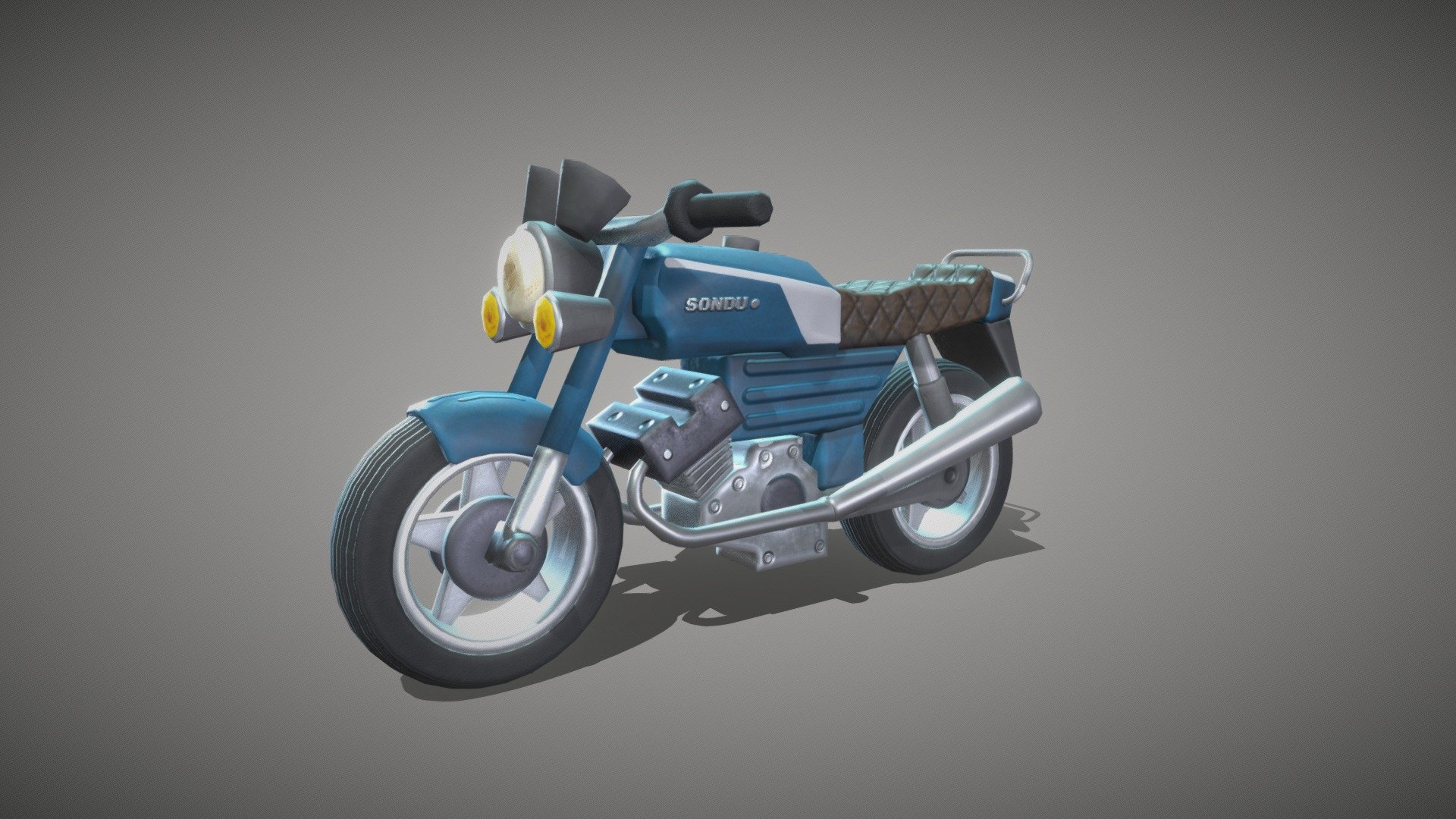 Kawaii Anime Stylized Motorcycle - Buy Royalty Free 3D model by ...
