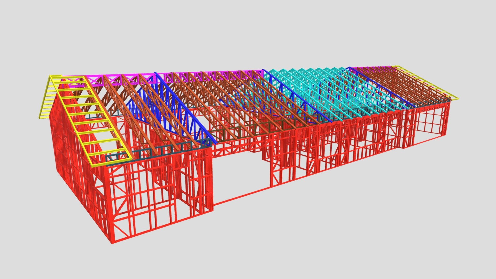 Palmerston North: 1 Storey House - 27.16m x 10.0 - 3D model by ralph ...