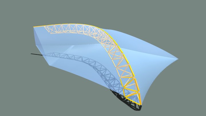 Space-truss 3D models - Sketchfab