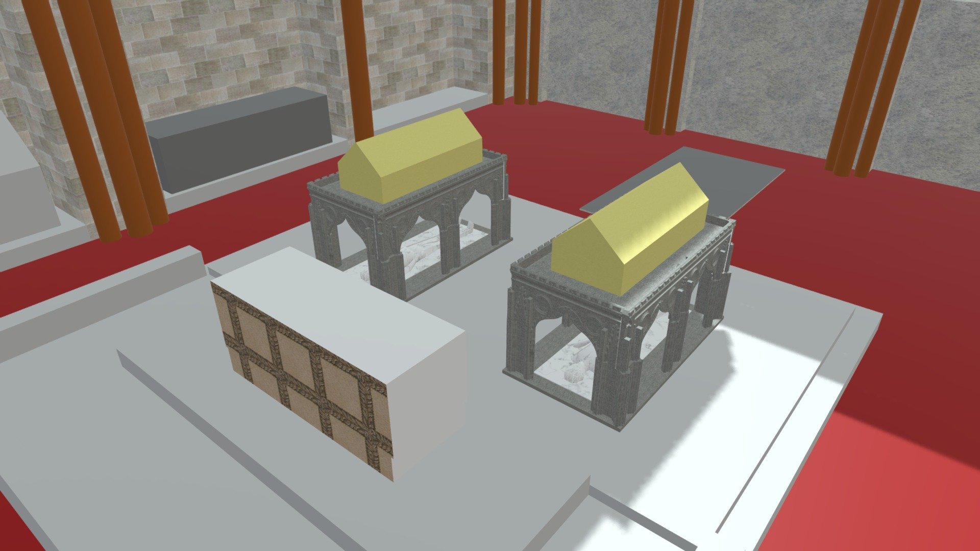 Shrines of St Paulinus and Ithamar, 14th century - 3D model by Rochester Cathedral ...