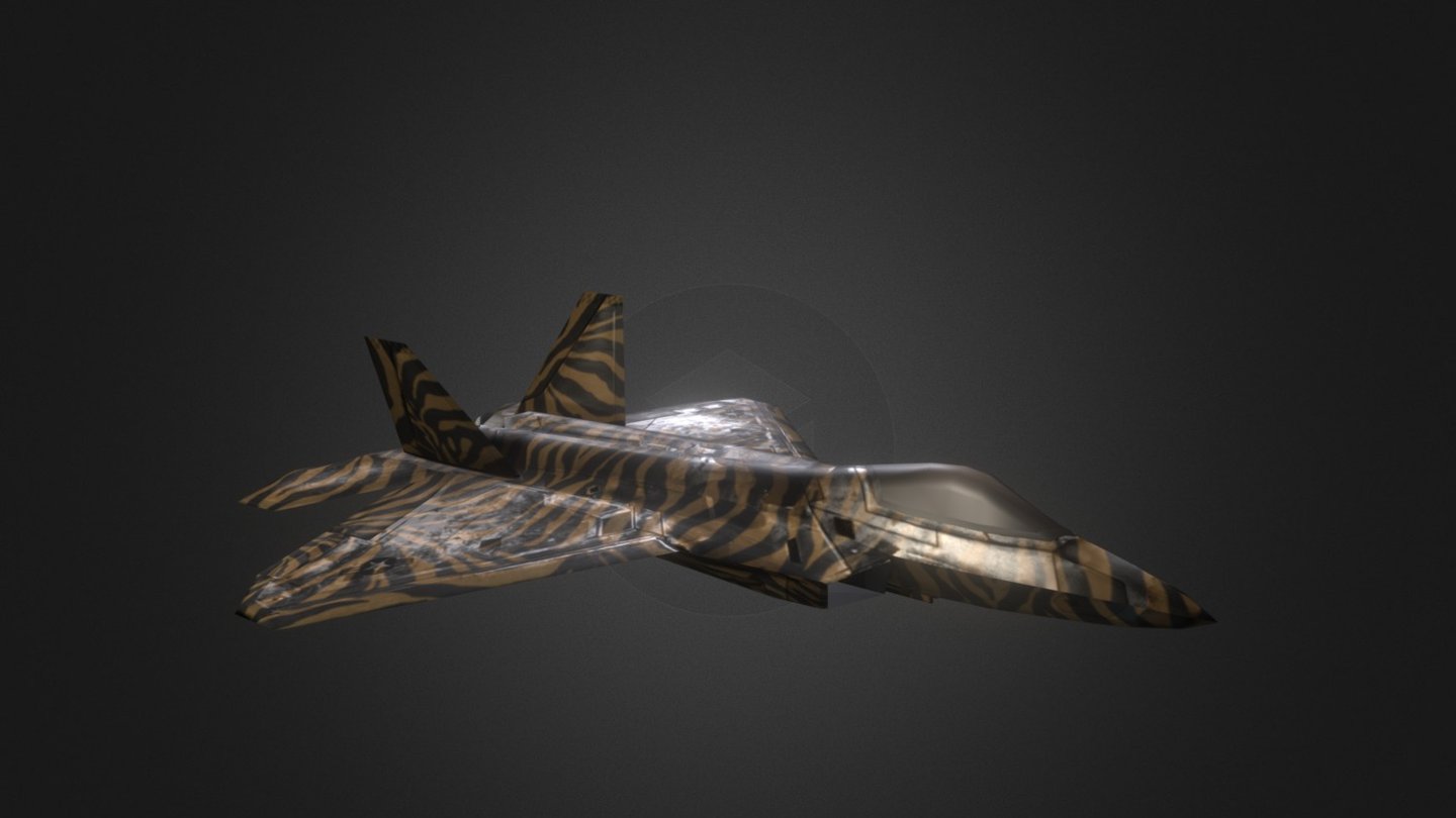 F22 Raptor Mobile Skin 5 - 3D model by 3dynamite [d025f6d] - Sketchfab