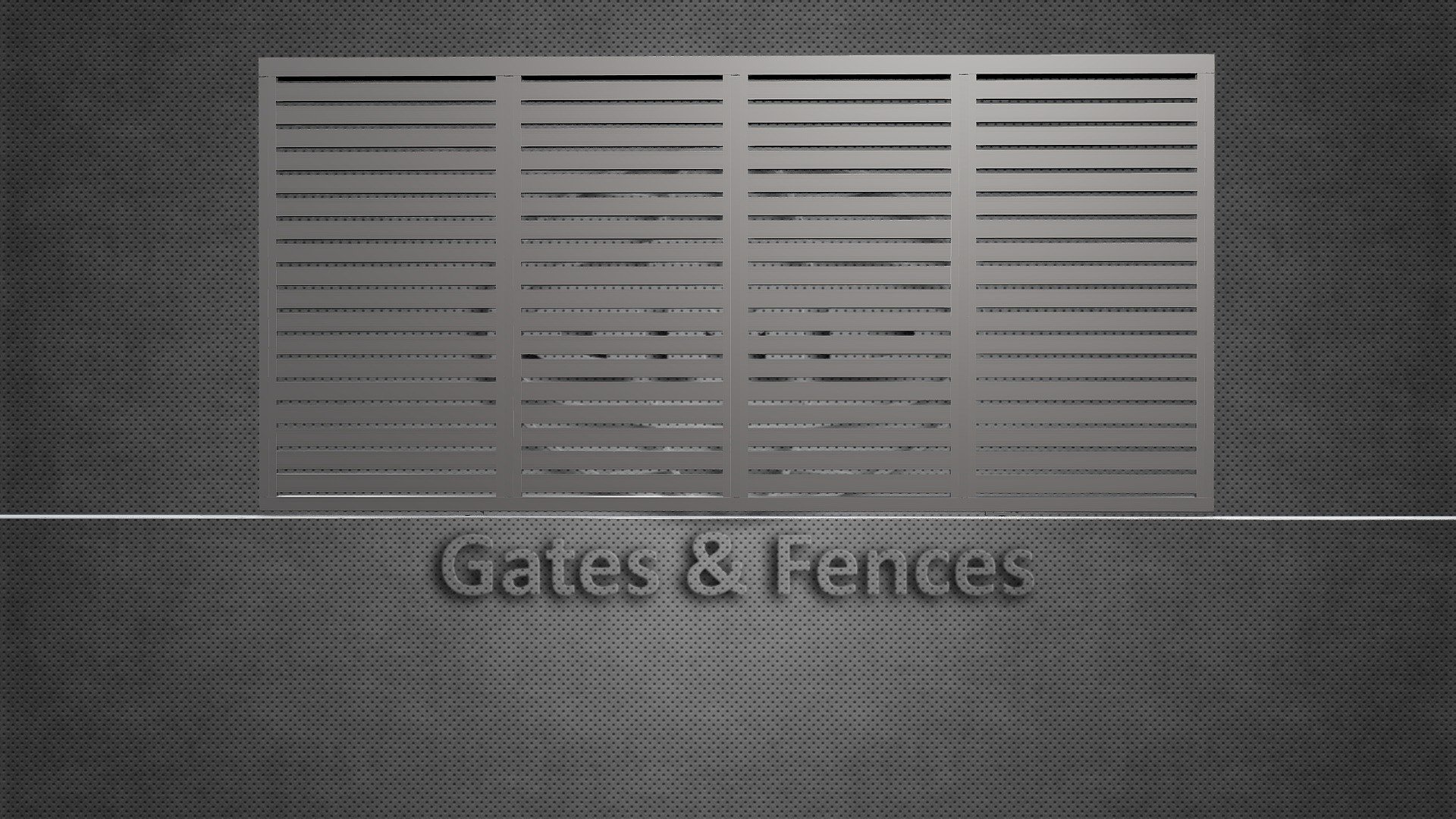HORIZONTAL SLAT SLIDING GATE - 3D model by /// (@pro100excell) [d0278f3 ...