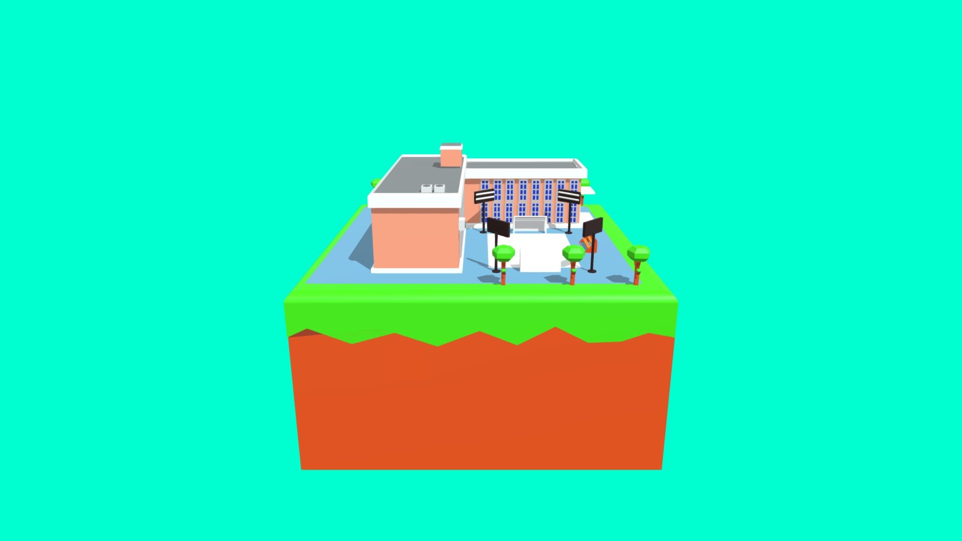 A School Poly - 3D model by stevencandra_7 [d027b68] - Sketchfab