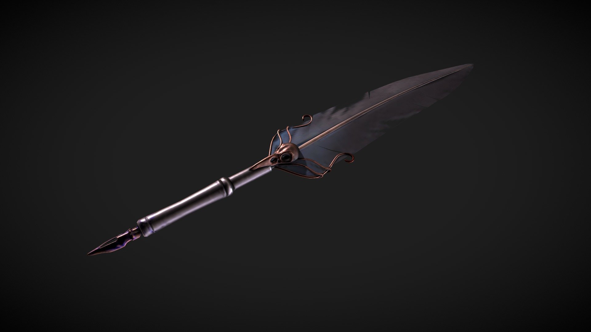 Raven Pen - 3D model by genrhys [d02820a] - Sketchfab