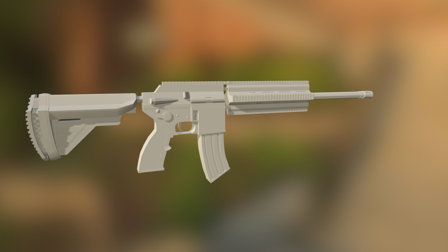 Rifle - 3D model by samcheeks [d029322] - Sketchfab