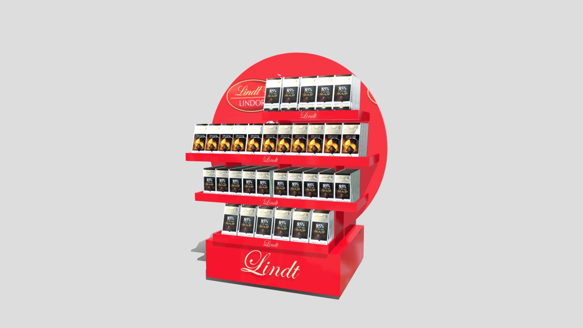 Lindt Stand Airport Floor Display - 3D model by raofnaaji [d02a2d8 ...