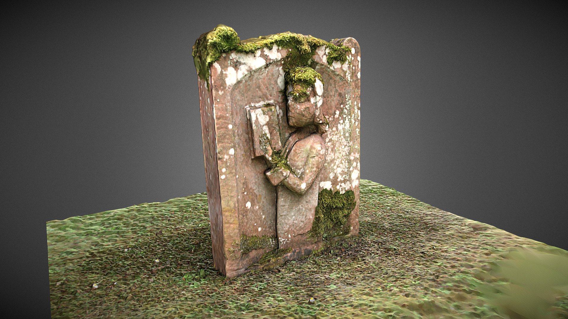 1753 Dryburgh Abbey gravestone, Scottish Borders - Download Free 3D ...