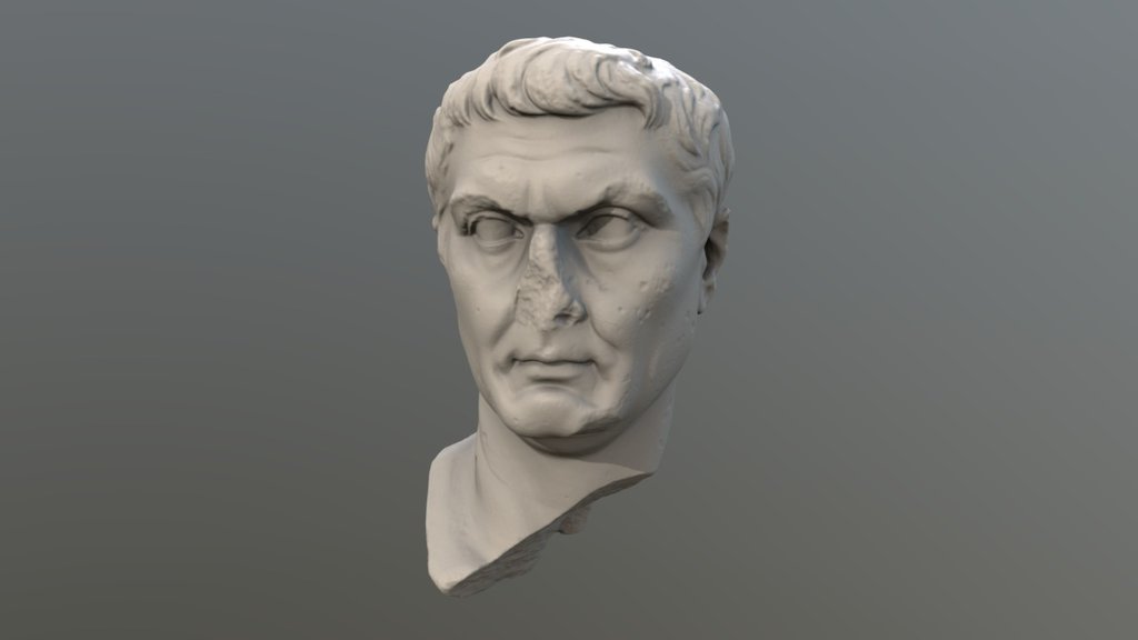 Mecenate - marble head - 3D model by Visual Computing Lab - ISTI/CNR ...