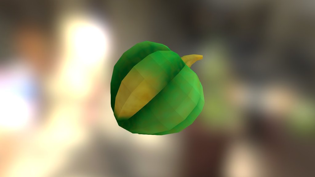 Low-Poly Acorn Squash - 3D model by Aoiifa [d030860] - Sketchfab