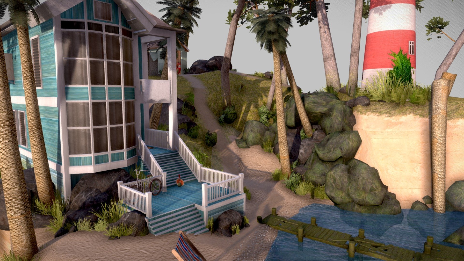DAE Diorama - By the ocean - Download Free 3D model by Sébastien ...