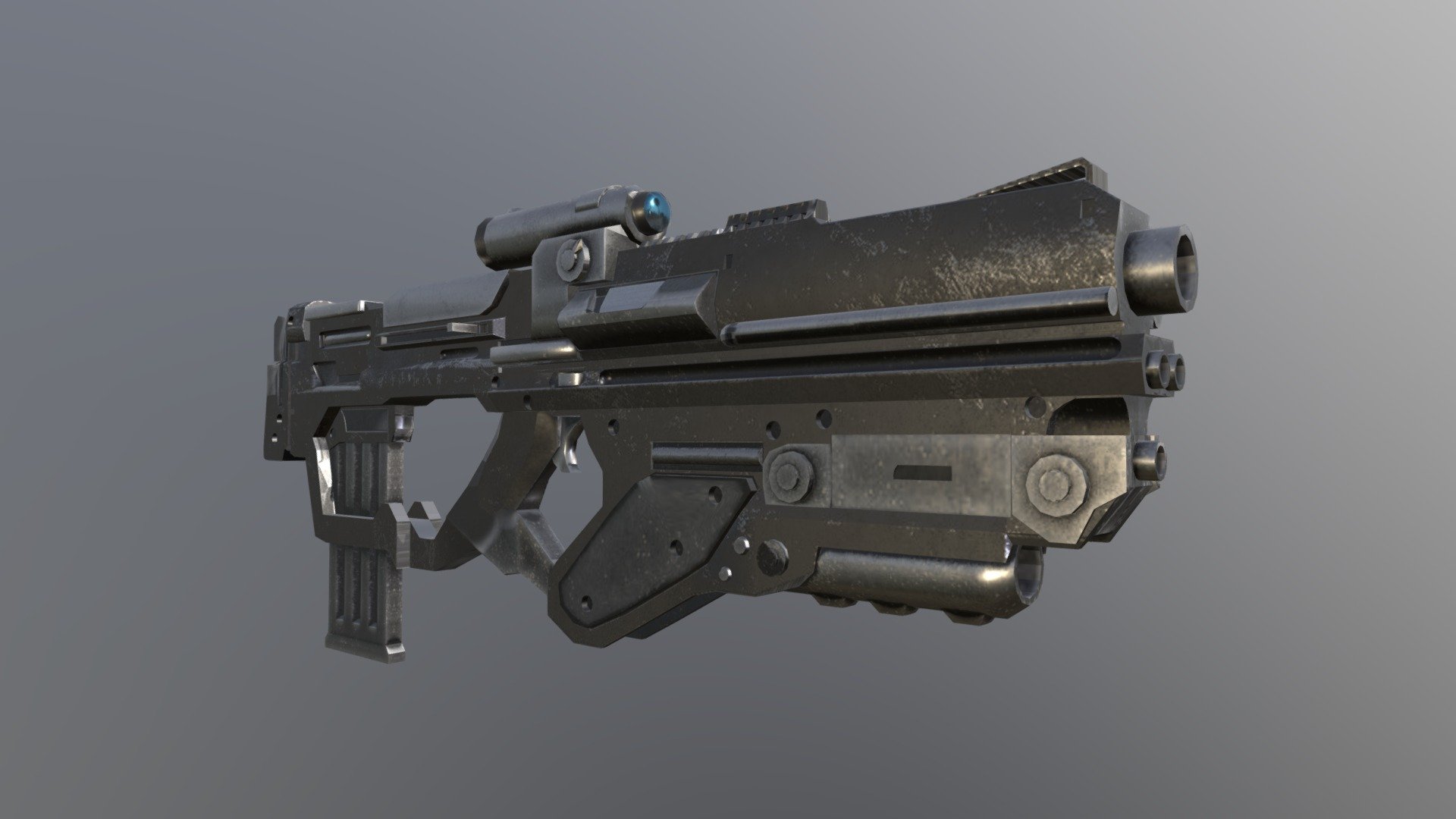 Heavy Gun - 3D model by maxi.ariani [d032851] - Sketchfab