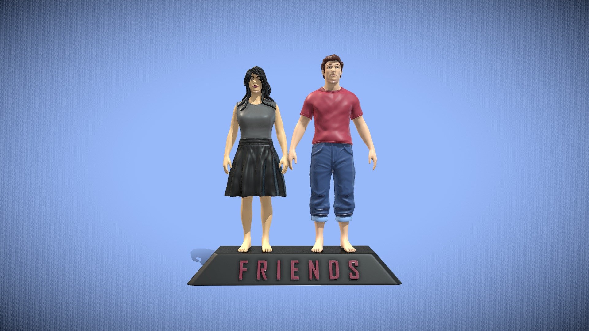Friends 3D Model - Buy Royalty Free 3D model by Sandeep Choudhary ...