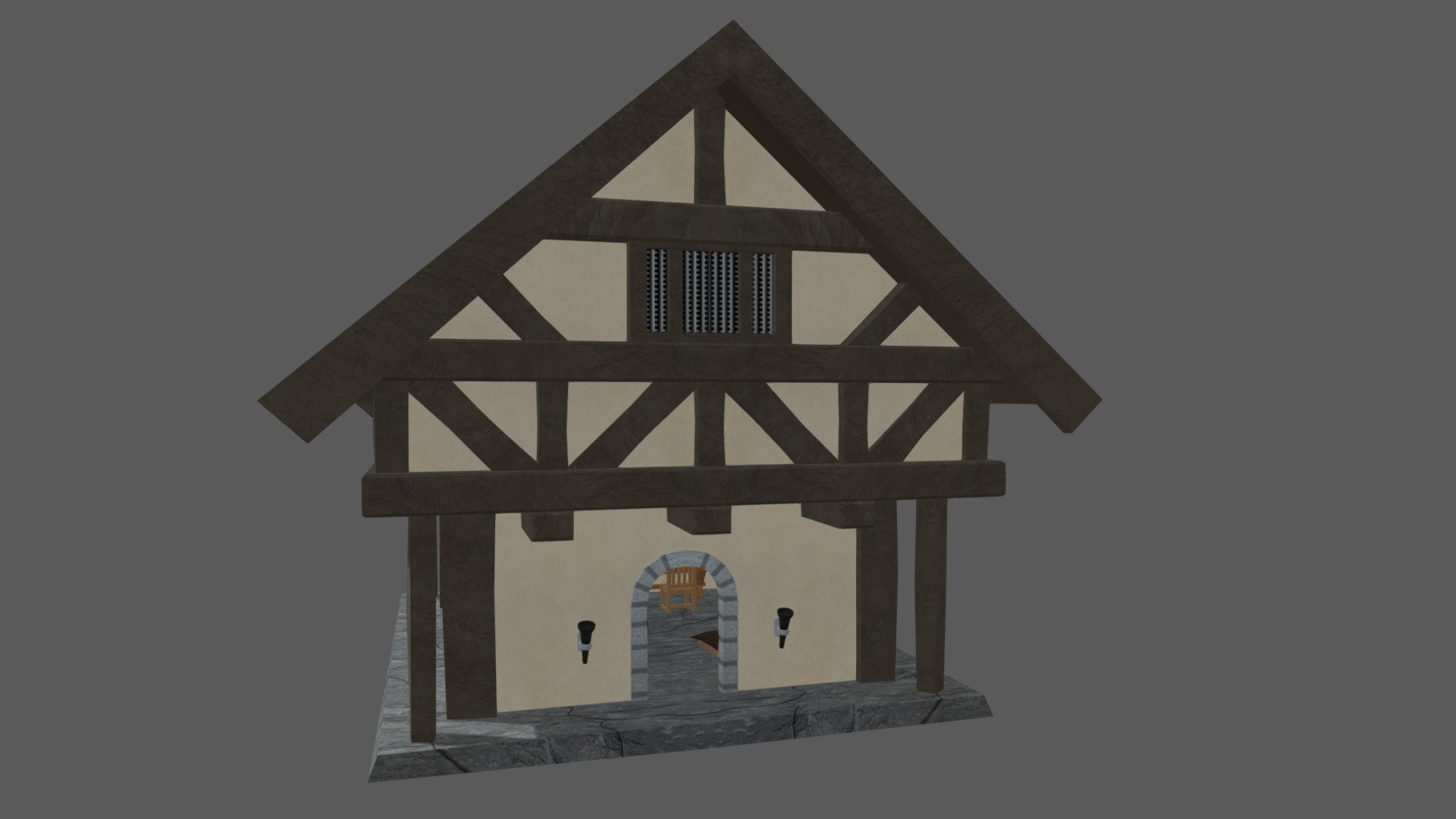 Small Medieval House - 3D model by Ryan Kennedy (@Rocky401) [d036a54 ...