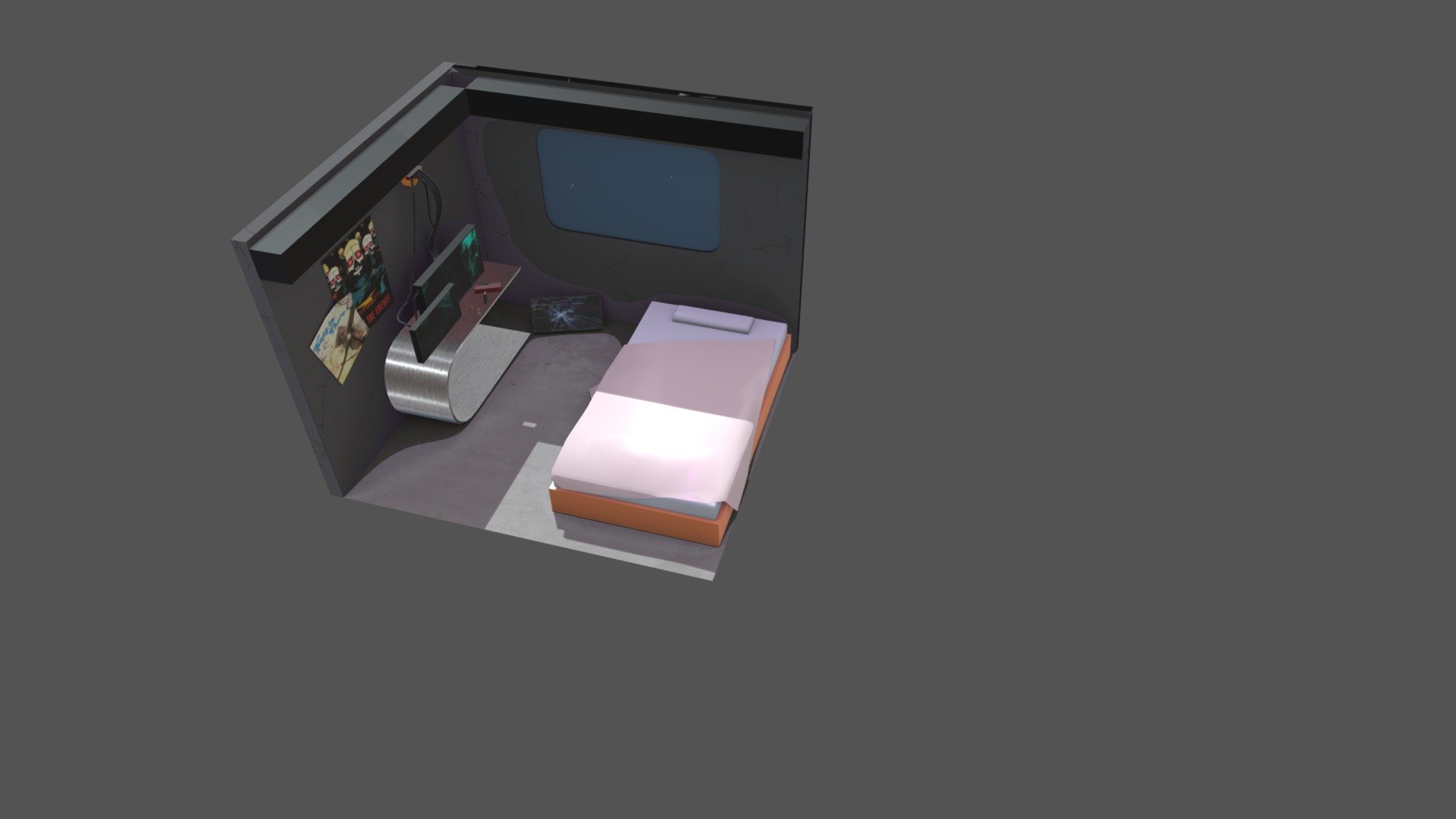 Project Room - 3D model by whaleyt [d0370b8] - Sketchfab