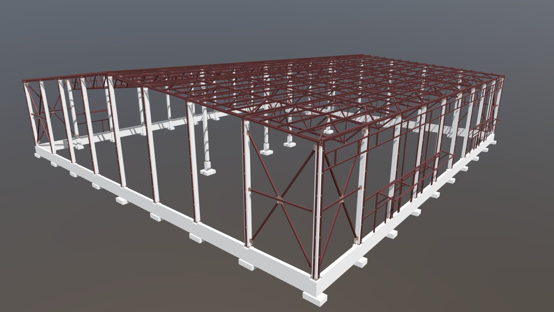 Warehouse (52х54 m) - Download Free 3D model by Andrey Tomilov ...
