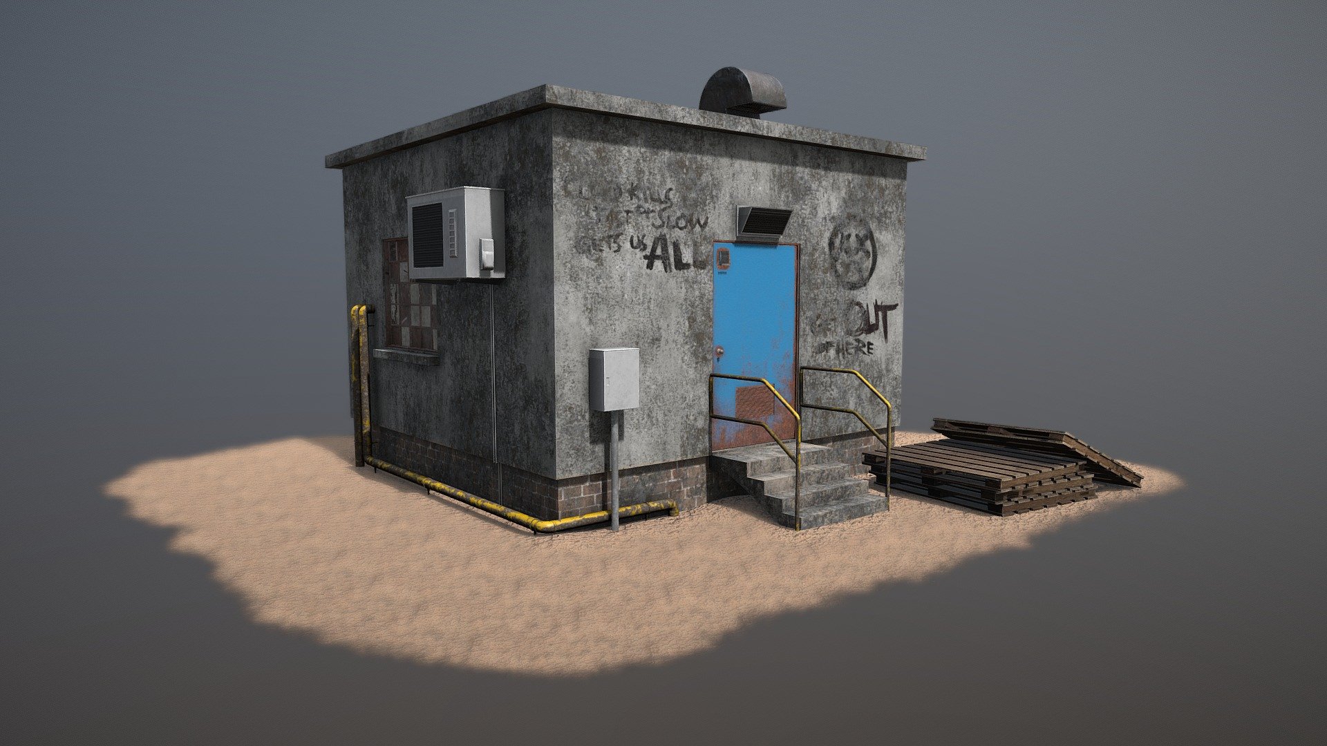 Low-poly old house - 3D model by himanshukainthola52 [d038628] - Sketchfab