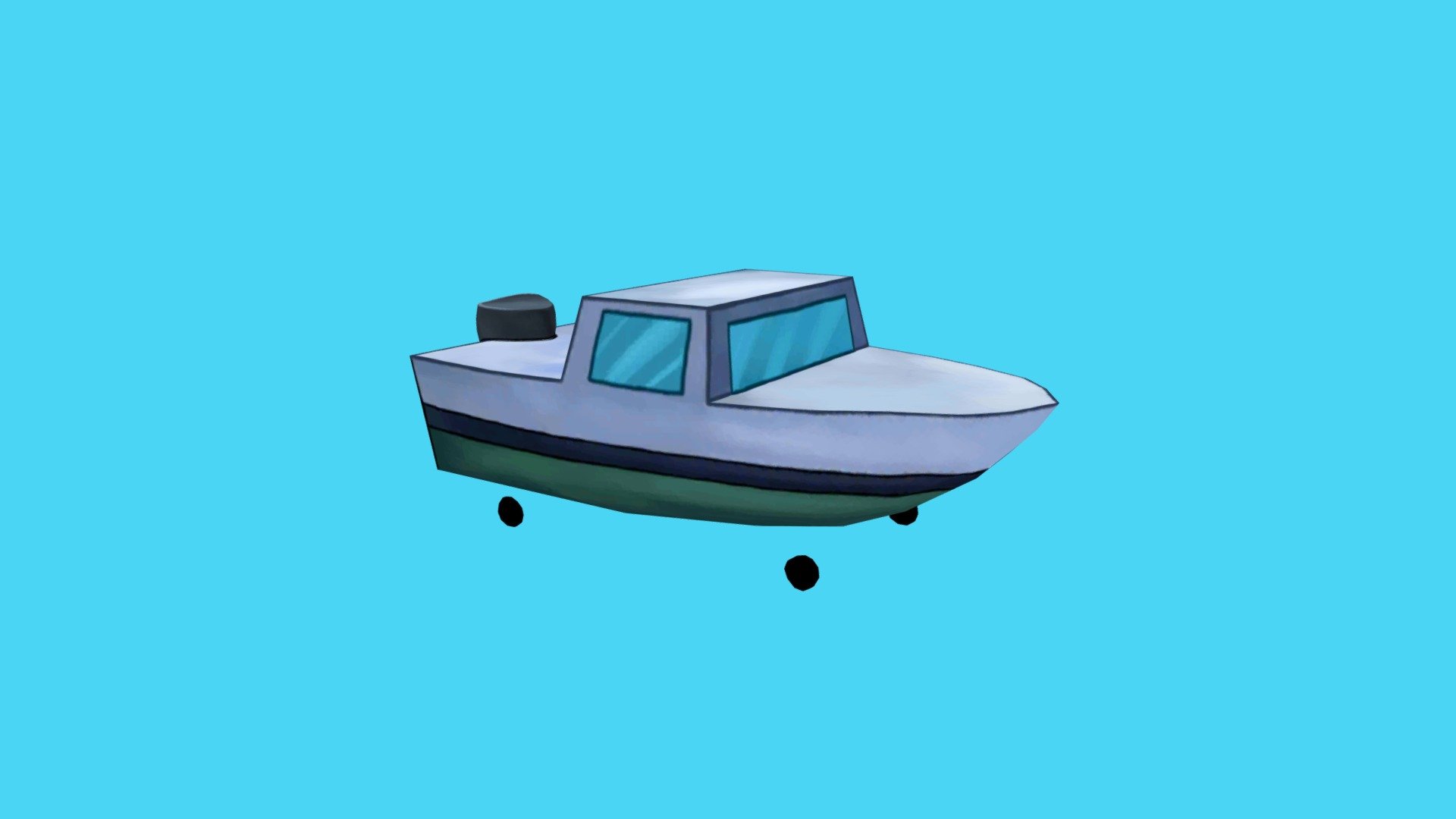 SpongeBob's Patty Pursuit - Boatmobile (Green) - Download Free 3D model ...